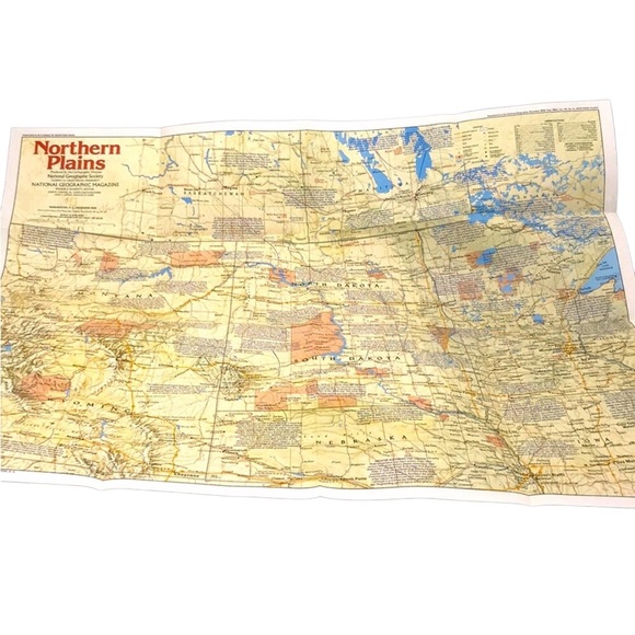 National Geographic | Other | National Geographic Northern Plains Map ...